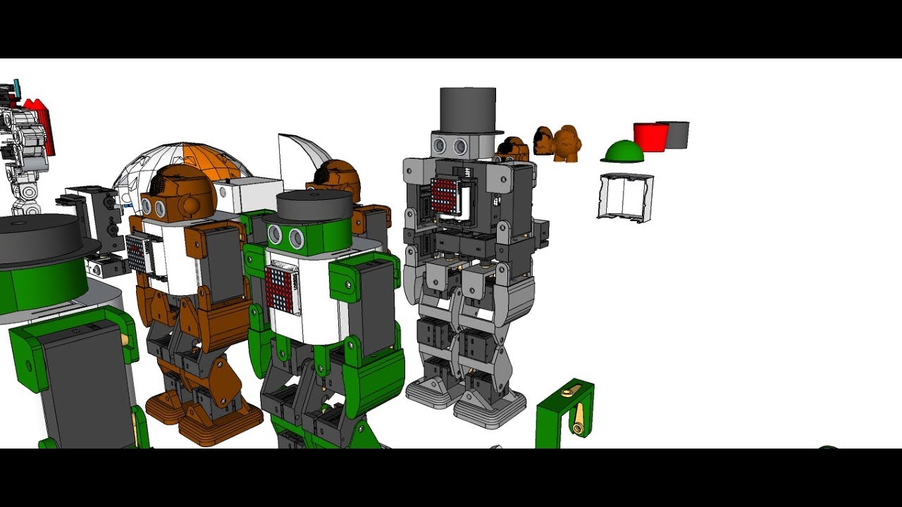 3D Printed Humanoid Robot - Robonoid - Design concept - Update ...