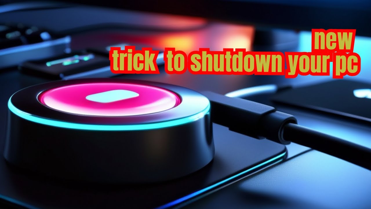 NEW TRICK TO SHUTDOWN YOUR PC / STOP USING PC BUTTON - YouTube