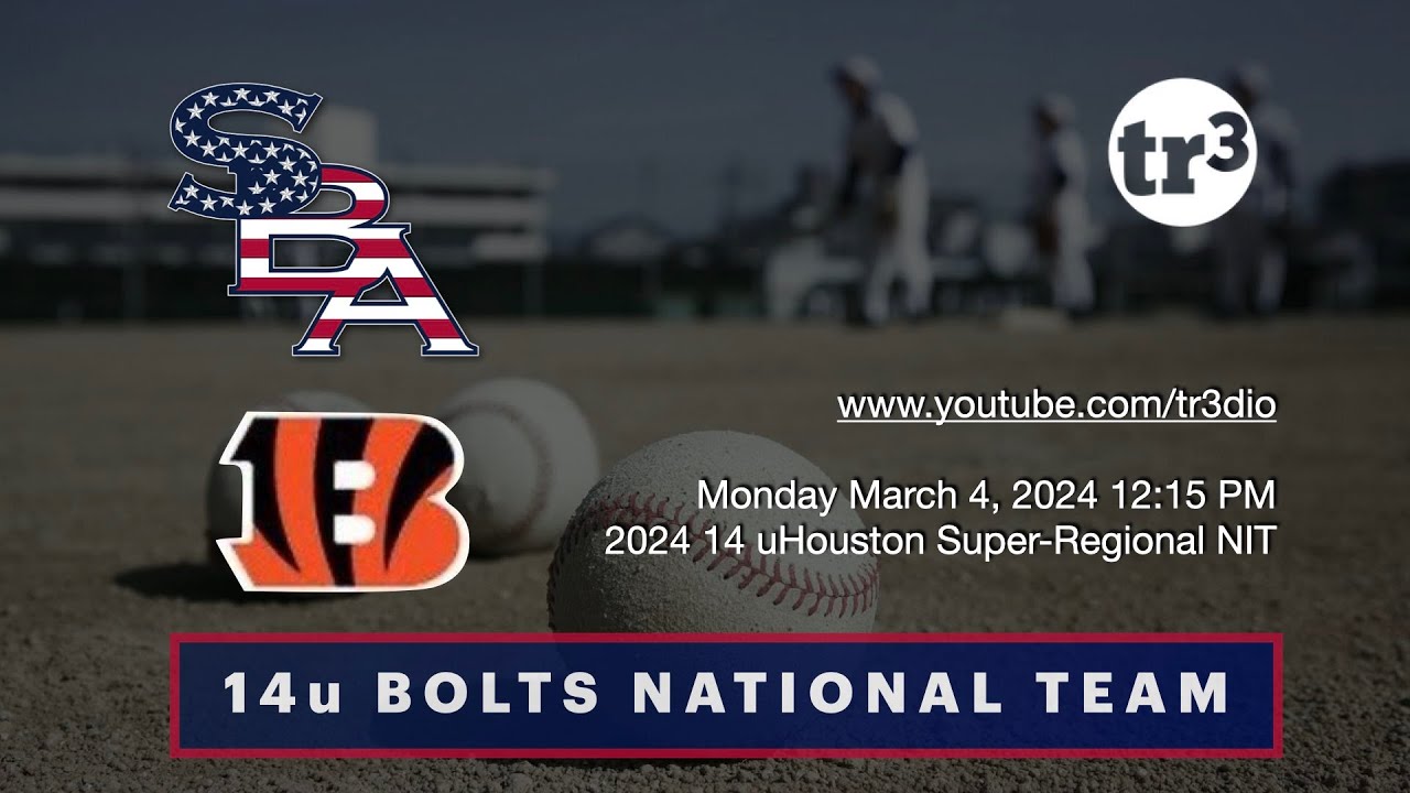 14u SBA Bolts National Team Baseball - 2024 14u PG Houston Super Regional NIT - Game 4 v Bengals ...