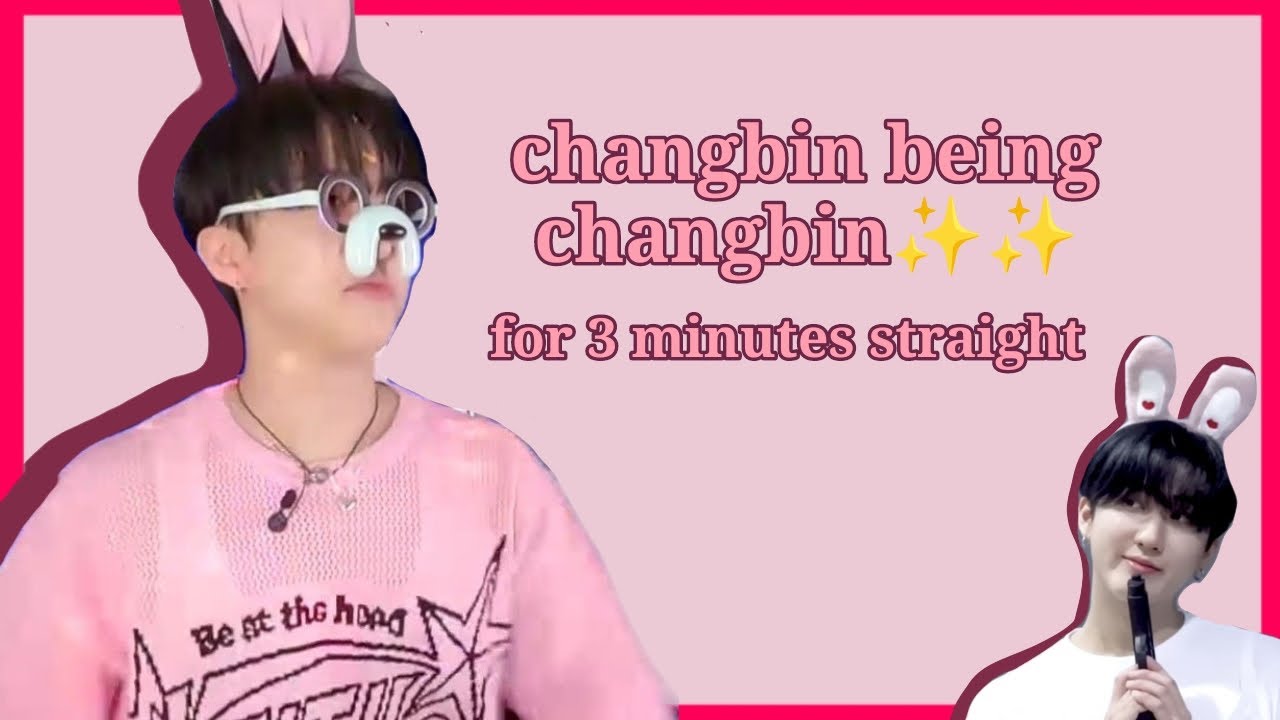 changbin being changbin for 3 minutes straight - YouTube