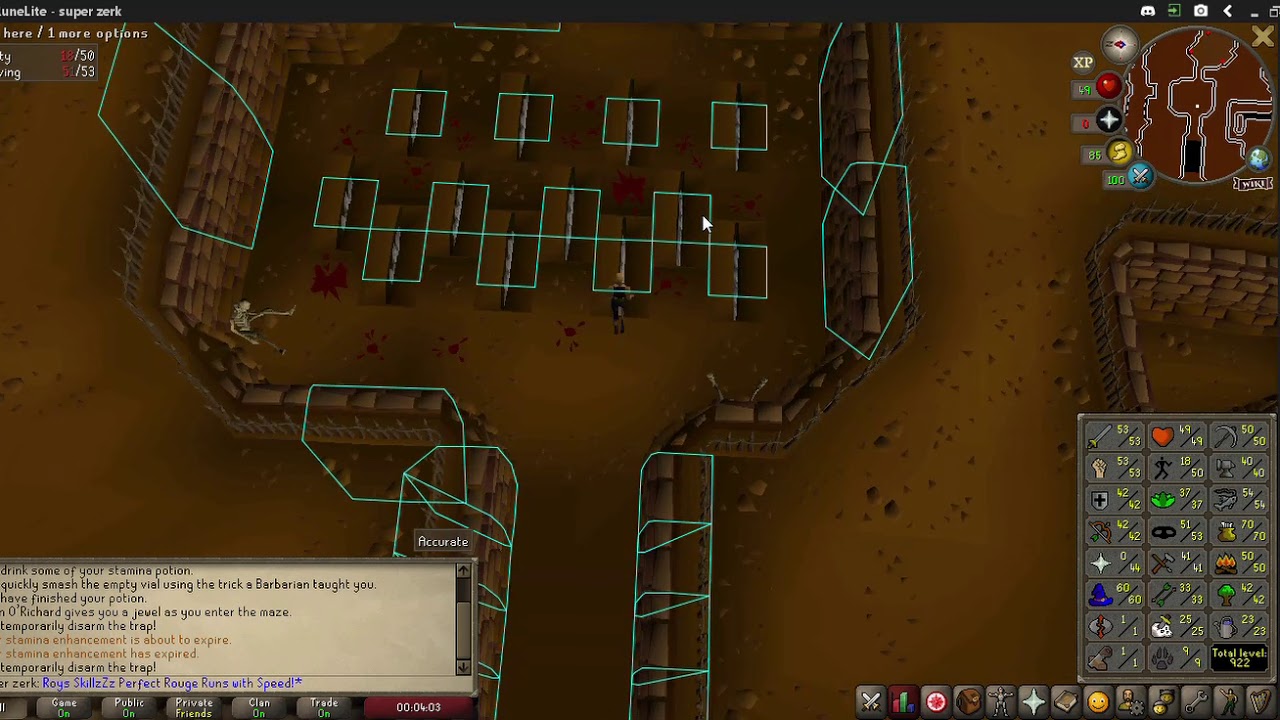 Rouges Den 5 Min Run FOR LVLS under 80 no shortcut Stamina pot Trick ...