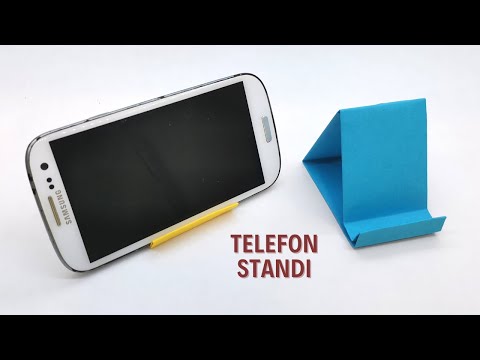 Origami Telefon Tutucu Yapımı, Kağıttan Telefon Tablet Standı Nasıl Yapılır?