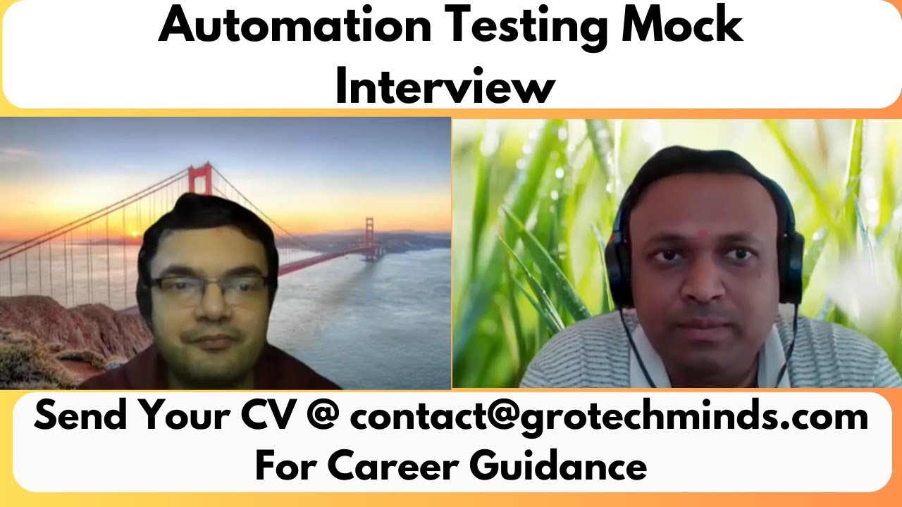 Automation Testing Mock Interview for Beginners & Experts #selenium # ...