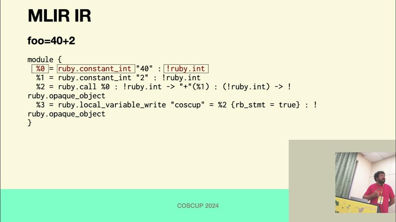 用 MLIR 實作 一個 Ruby IR (intermediate representation) - YouTube