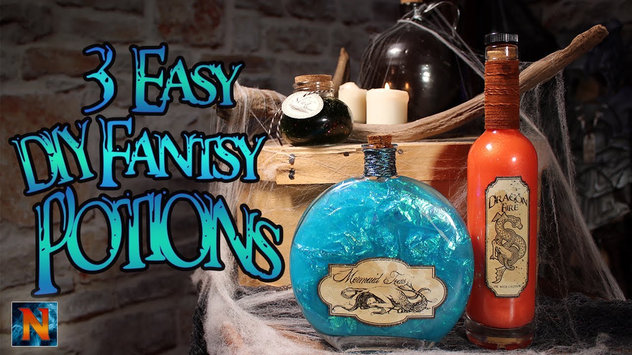 3 Easy DIY fantasy potions - YouTube