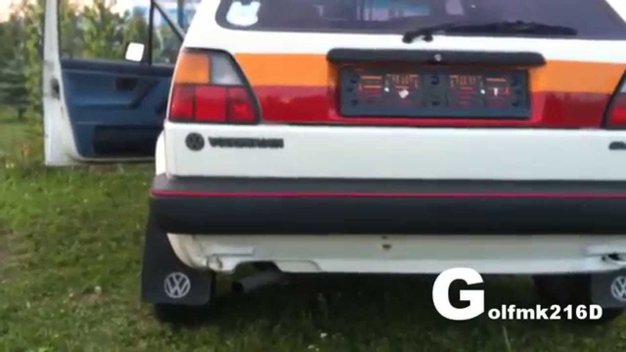 VW Golf mk2 1.6D - "SMOKE" - YouTube