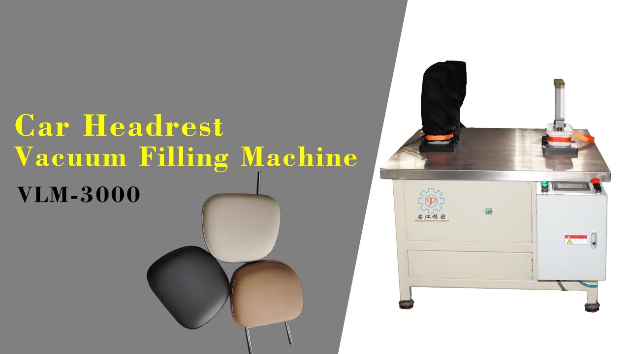 Car seat adjustable headrest filling machine , efficiently fill sponge ...