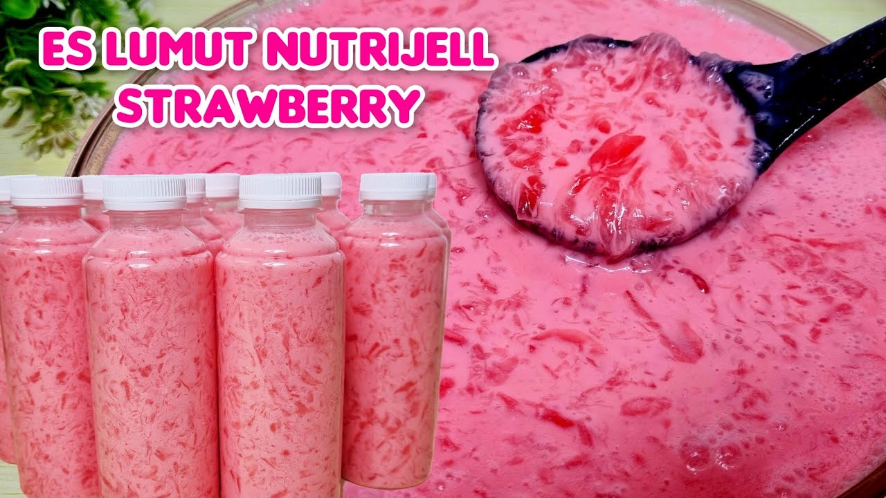 Resep Es Lumut Nutrijell Rasa Strawberry | Ide Jualan Minuman Modal ...