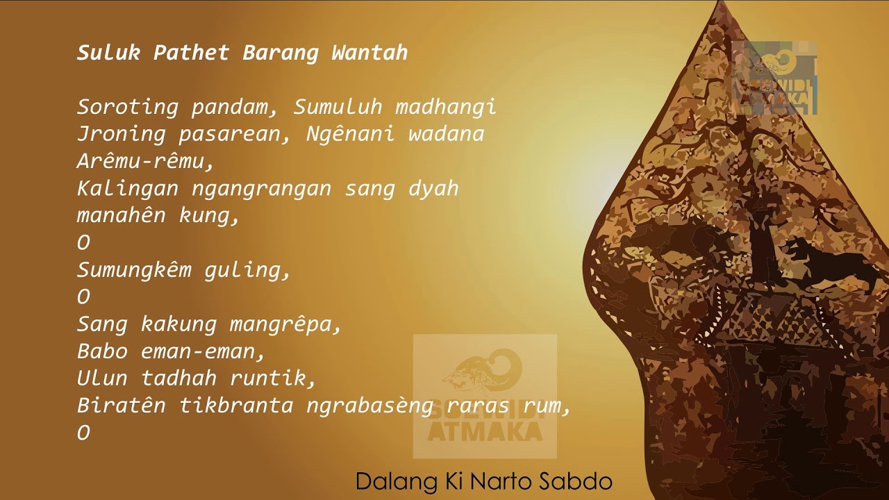 Latihan Suluk: [26] Suluk Pelog Pathet Barang Wantah/Ageng (Soroting ...