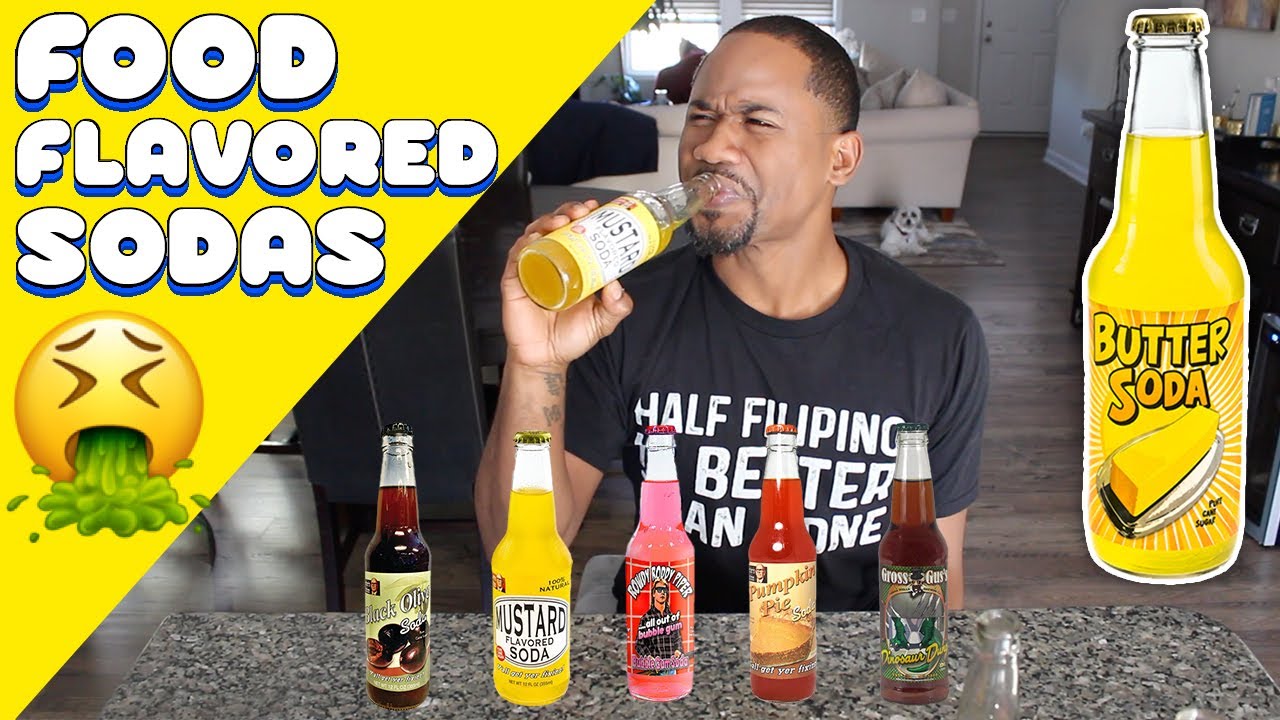 Trying 13 DISGUSTING FOOD Flavored Sodas | Taste Test | Alonzo Lerone ...