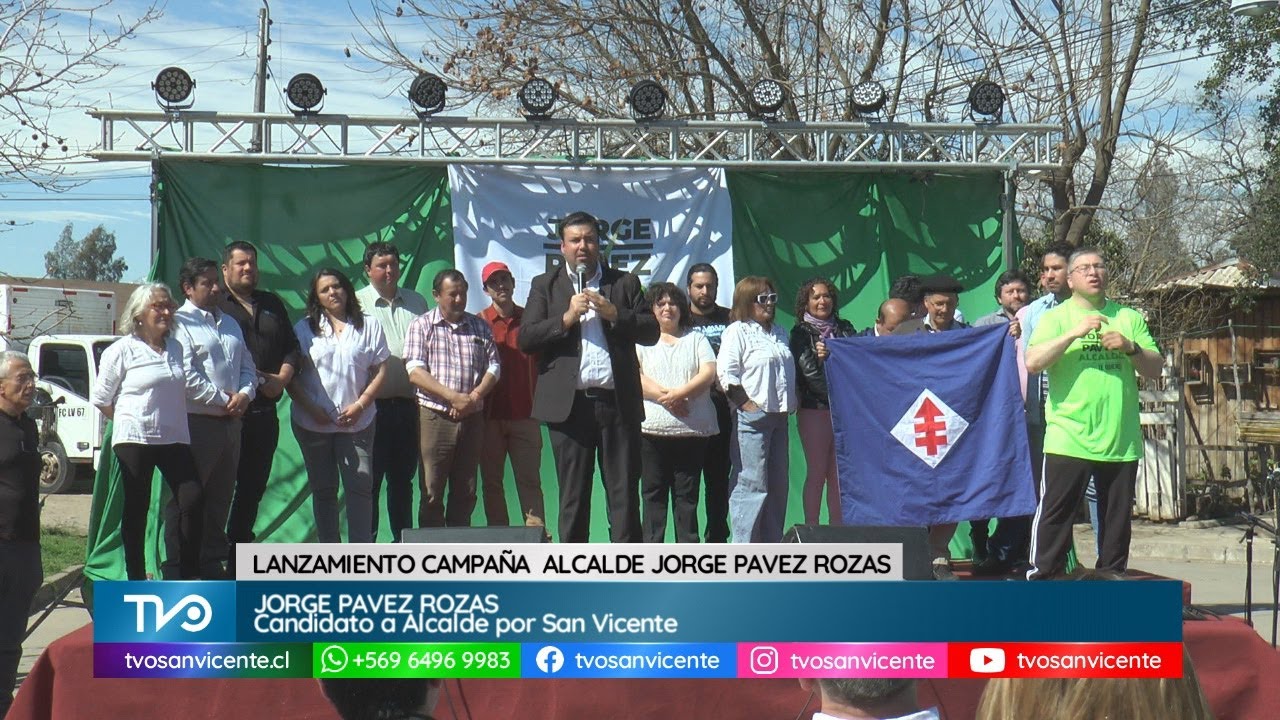 Lanzamiento de campaña de candidato a alcalde Jorge Pavez Rozas - YouTube