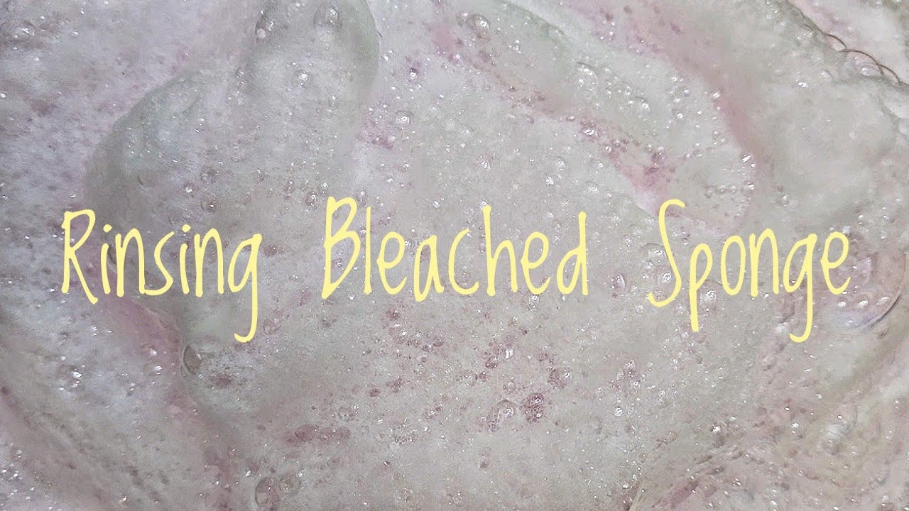 Rinsing Bleached Sponge | TheArtOfFoam - YouTube