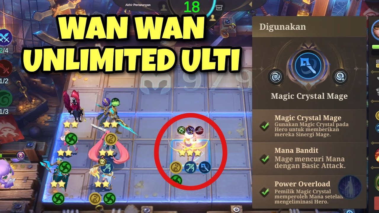 Wan Wan Mage Bandit - Unlimited Ulti - Magic Chess Mobile Legend - YouTube
