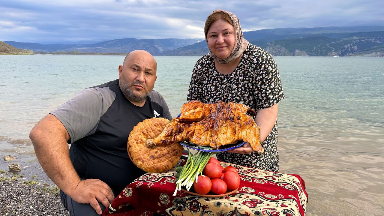 Crispy Chickens , The Simplest Recipe By The Lake ! - YouTube
