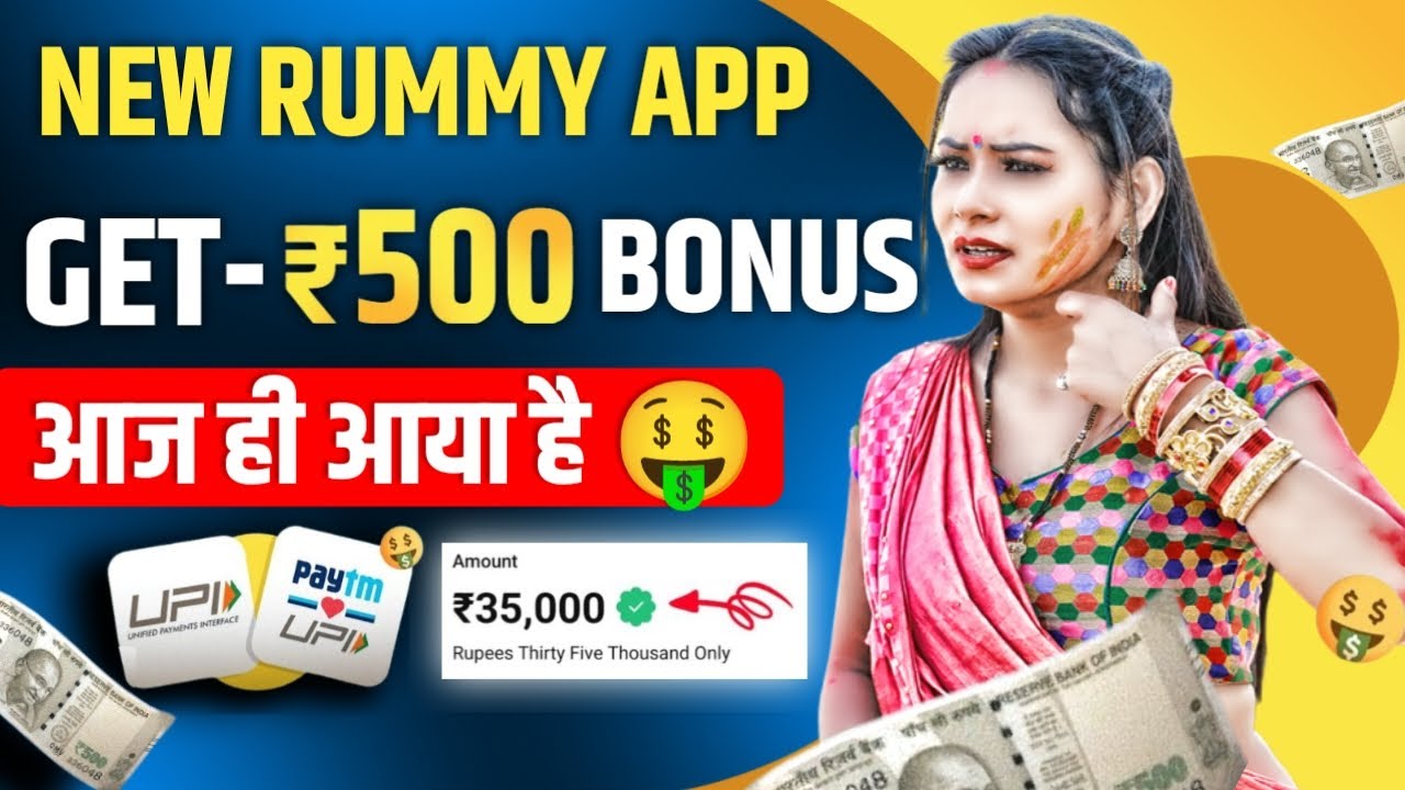 GET- ₹500 Bonus New Rummy Earning App Today Without Investment 2024, # ...