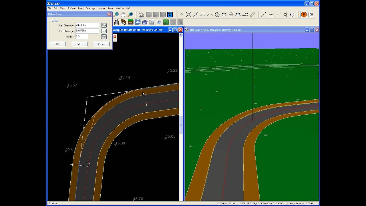 Widening a Road Around a Bend - YouTube