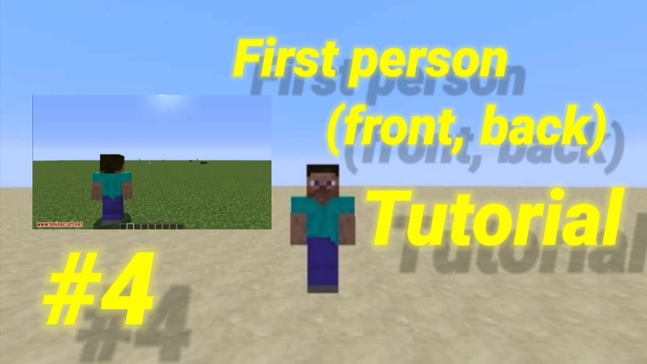 First person (front, back) Tutorial ||Minecraft #4 ||Must Watch ...