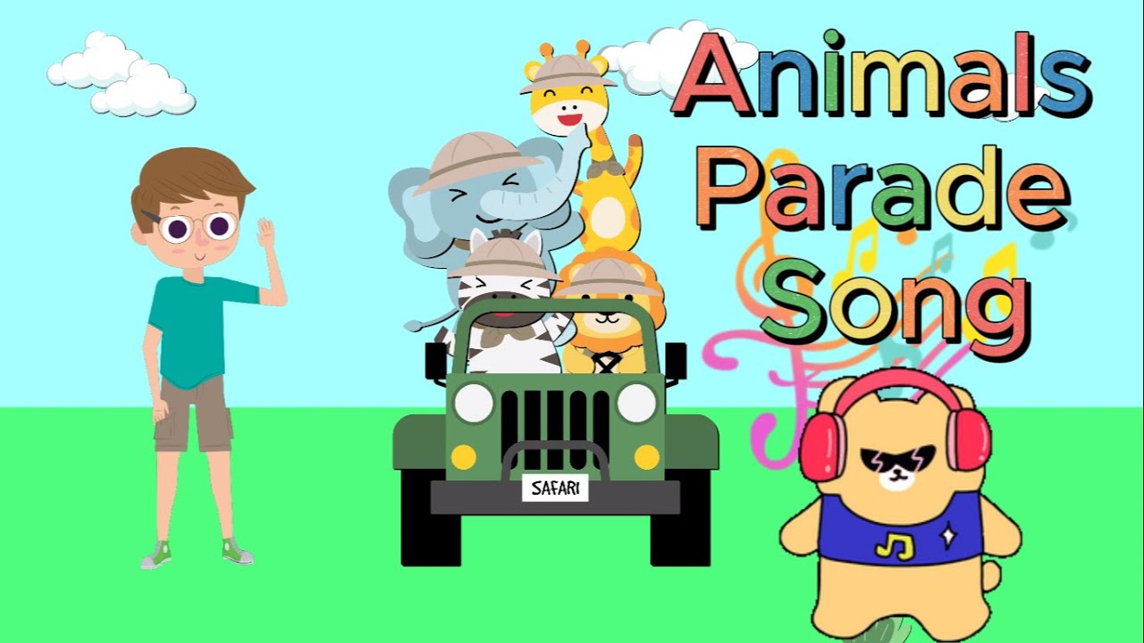 🐾 Animal Parade Song 🎶 | March, Roar, and Stomp with Fun Animal Sounds ...