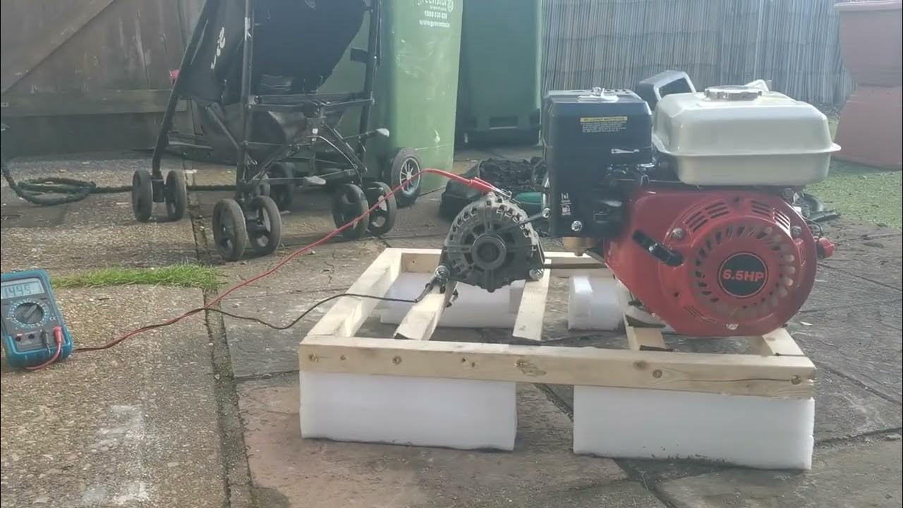 Бензогенератор на 12 вольт. Генератор от Мерса на 220 Ампер и Китайский ...