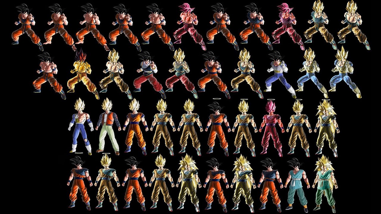 Xenoverse 2 - Goku DBZ Mod Combo showcase - YouTube
