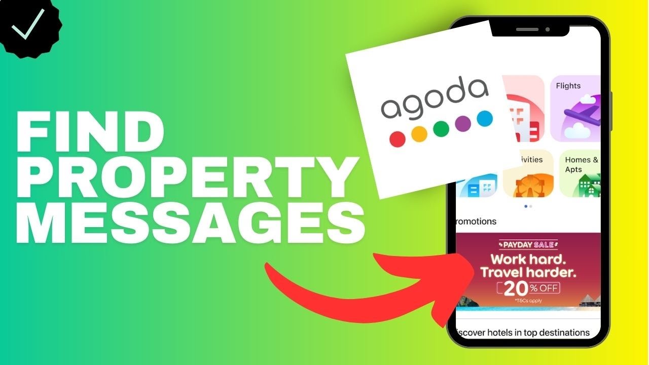 Where to find the property messages in the Agoda app? - YouTube