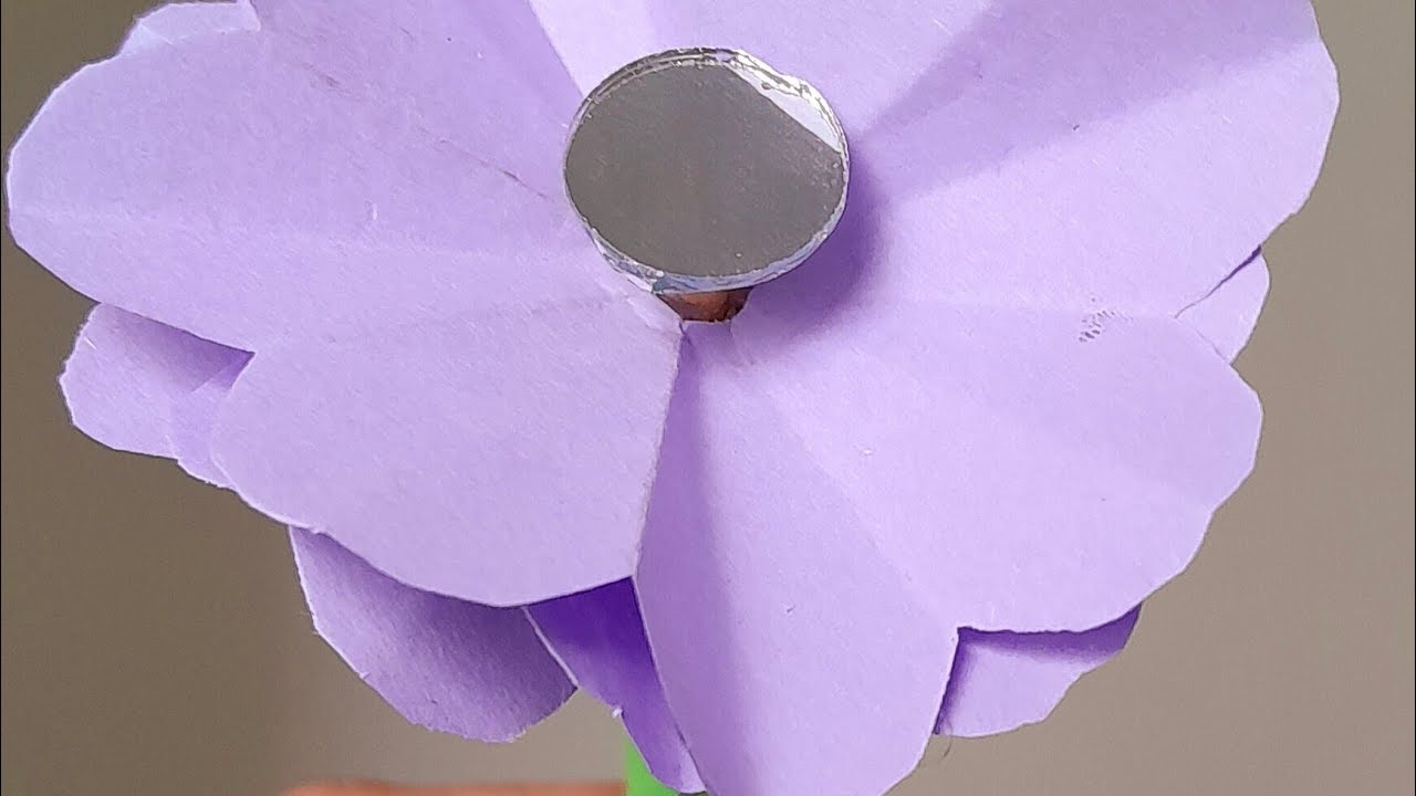 how to make easy flower - YouTube