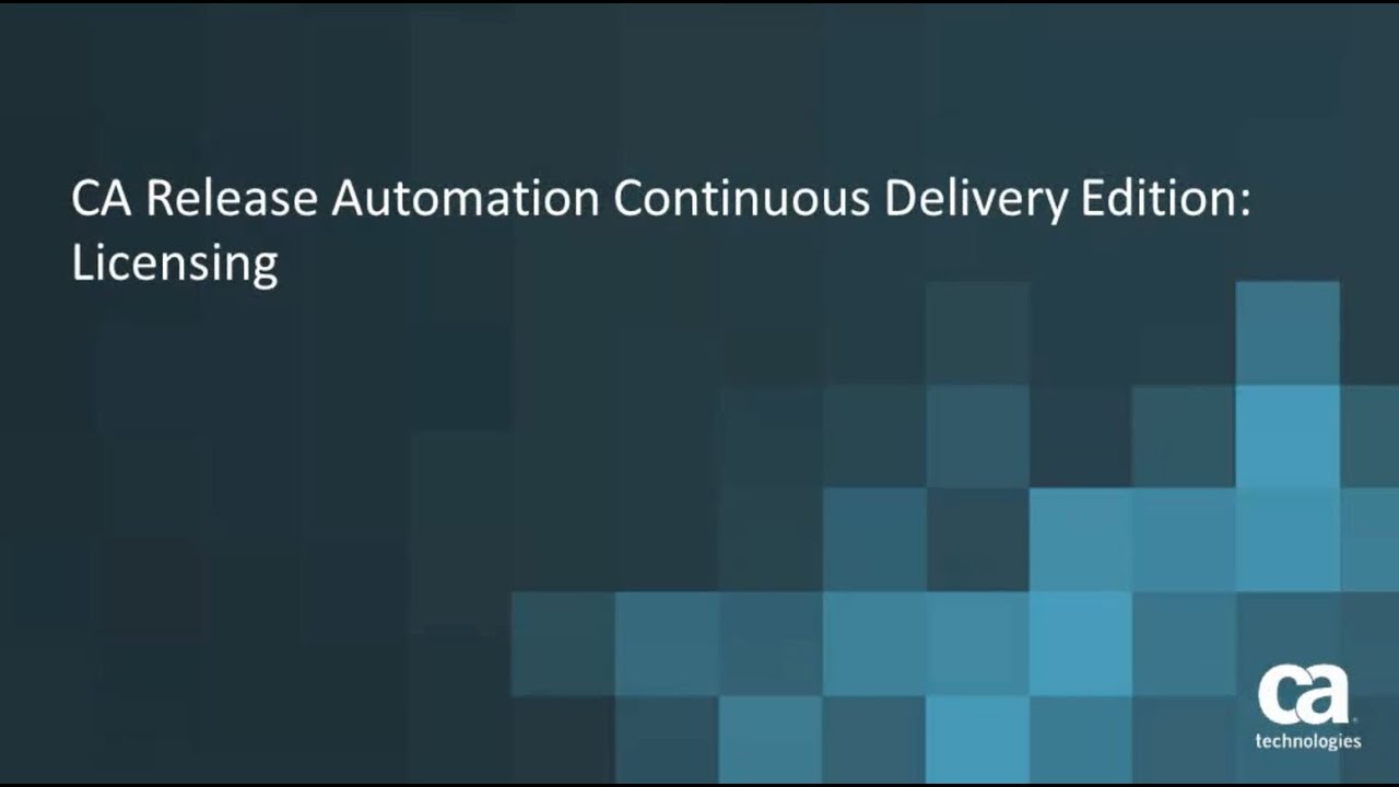 Licensing: CA Release Automation Continuous Delivery Director - YouTube