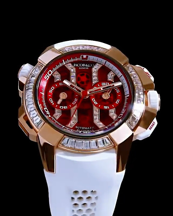 Jacob and Co 捷克豹 Epic X Chrono Baguette Red Mineral Crystal EC423.42.BD.BA.A 🪆 #shorts #epicX ...