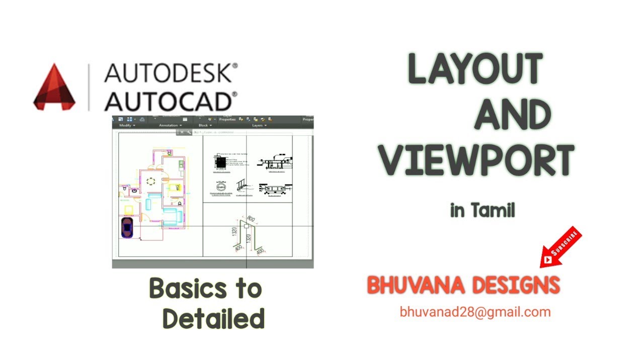 CREATE LAYOUT AND VIEWPORT IN AUTOCAD - YouTube
