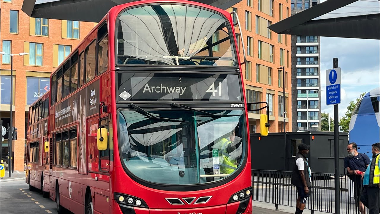 London Bus Route 41- Archway to Tottenham Hale Bus Station - YouTube