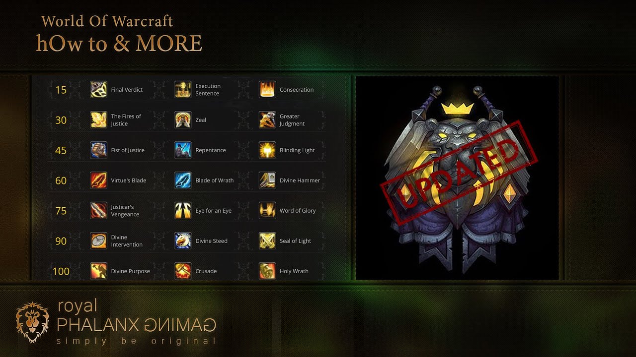 Legion 7.0.3 Pre-Launch Macros-Retribution Paladin DPS-Update - YouTube