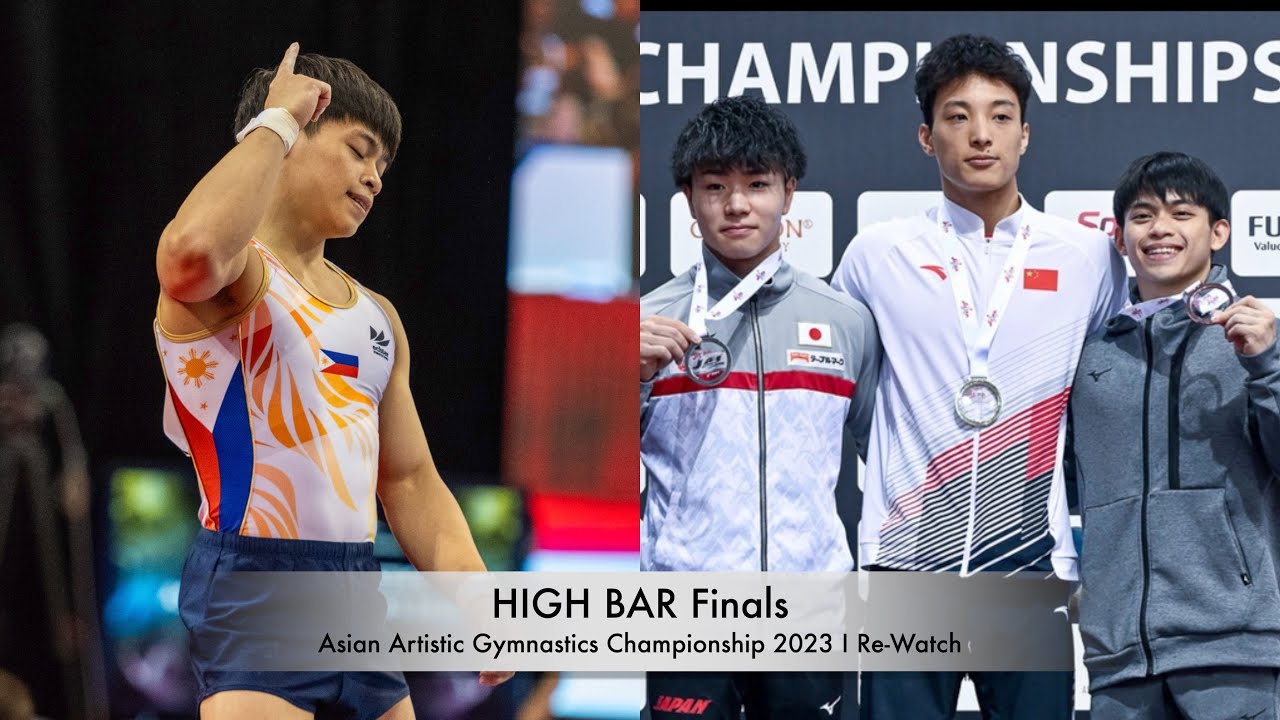 High Bar Finals |Carlos Yulo 🇵🇭🥉, 🇯🇵🥈, 🇨🇳🥇 | Asian Gymnastics ...