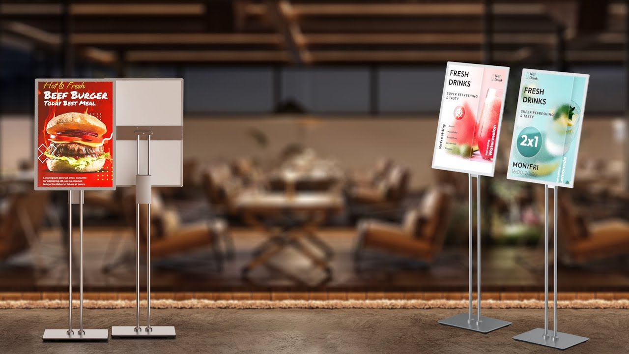 Seria panou publicitar LED de pardoseală abcMIX - YouTube