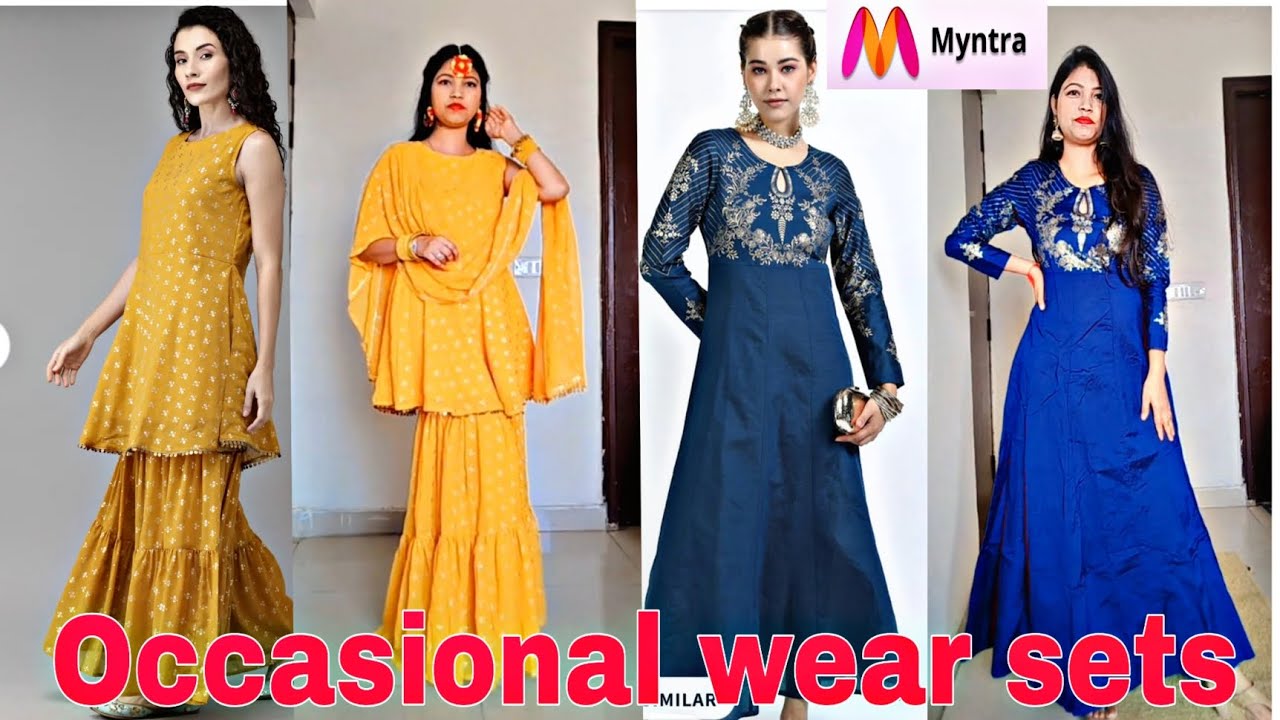 Myntra weeding wear and party wear sets starting at Rs.650/- - YouTube