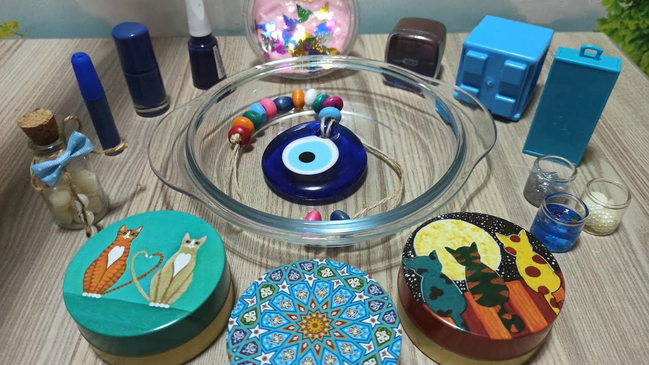 RELAXİNG SLİME 😋 | BLUE SLİME | ASMR - YouTube