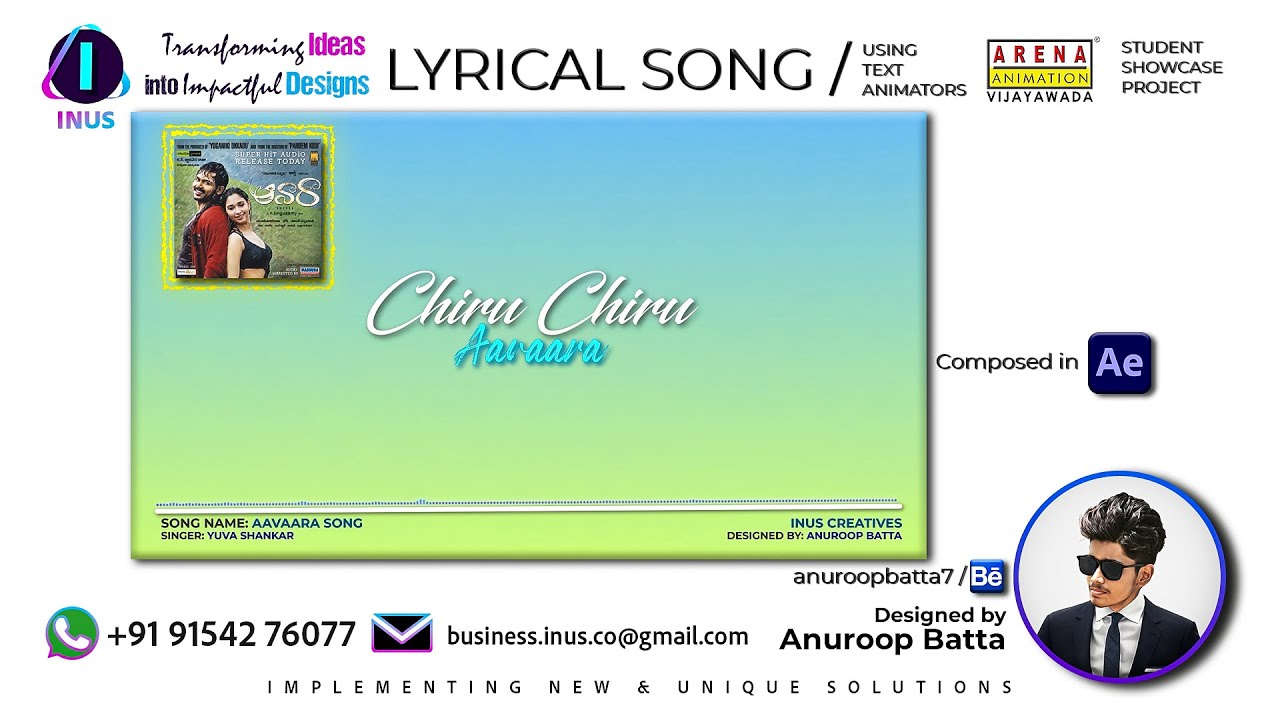 Text Animation Magic: Lyrical Video Project in After Effects | INUS ...