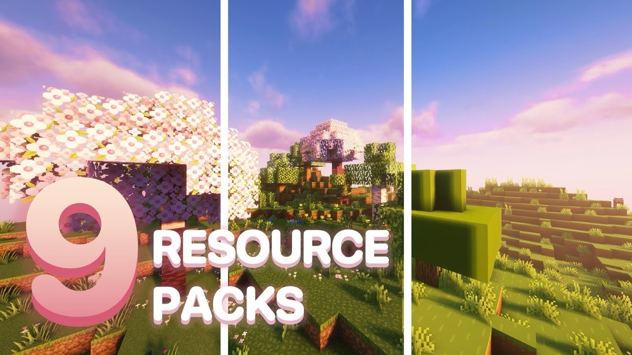 9 RESOURCE PACK ĐÁNG ĐỂ BẠN THỬ TRONG MINECRAFT - YouTube