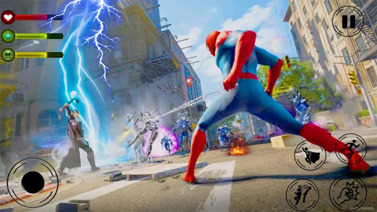 Spiderman Gameplay | Spiderman Color Parkour | Android Gameplay - YouTube