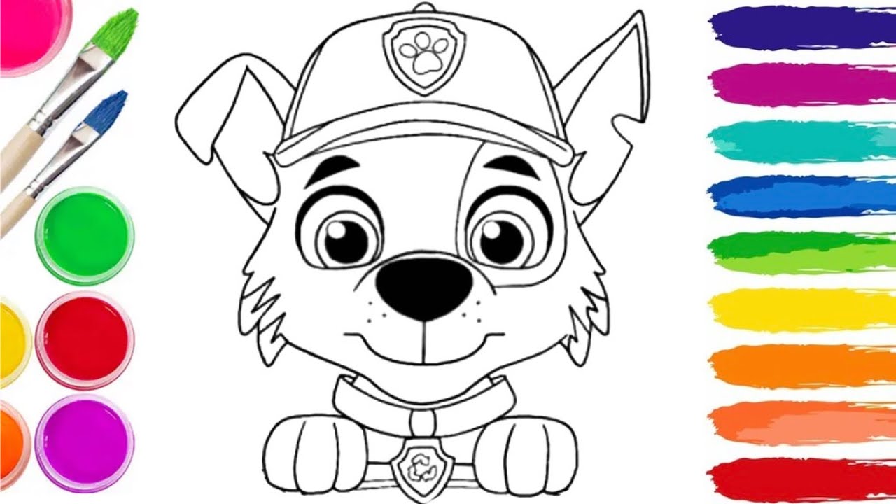 How to Draw PAW Patrol the Movie Easy Tutorial // Rocky from PAW Patrol ...