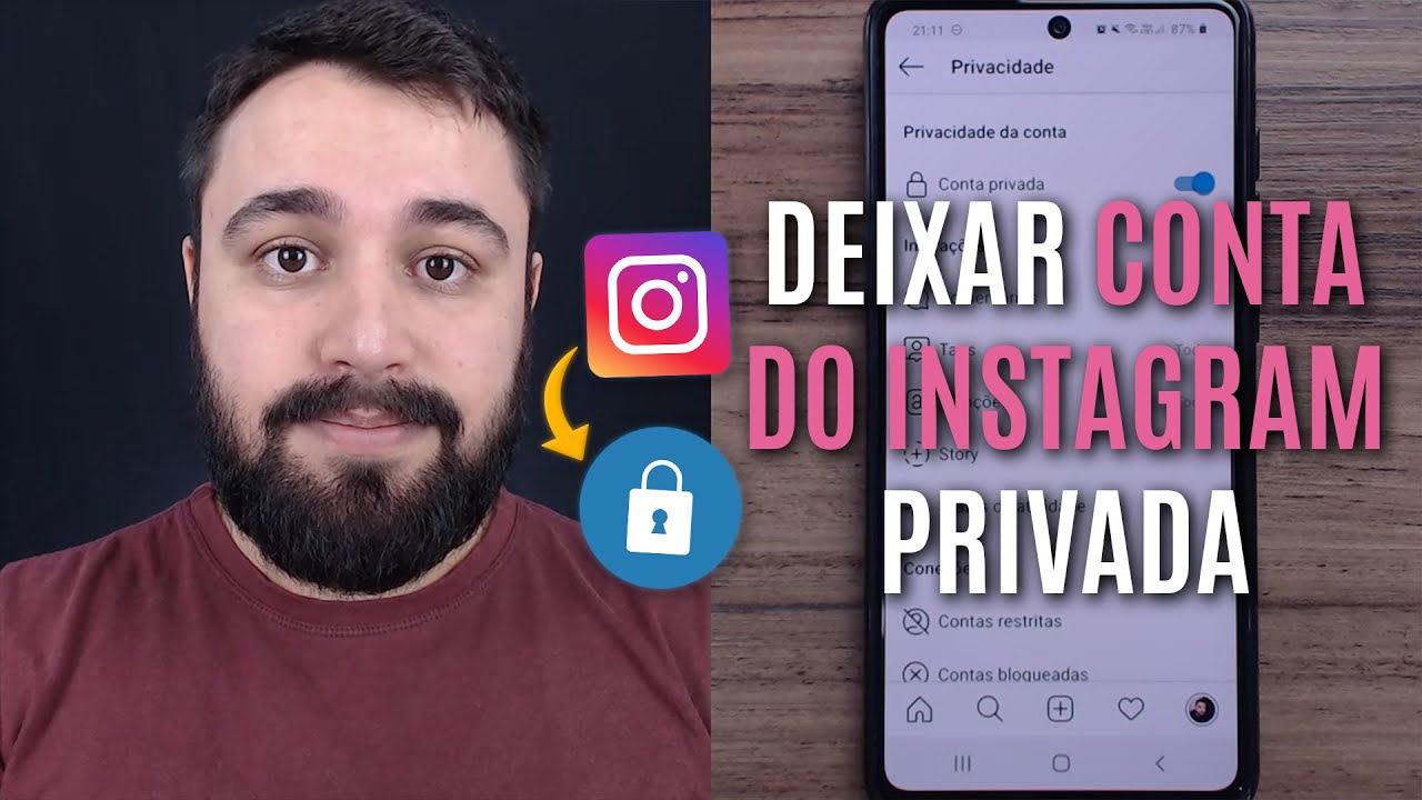 PRIVACIDADE NO INSTA! COMO DEIXAR A CONTA DO INSTAGRAM PRIVADA - YouTube