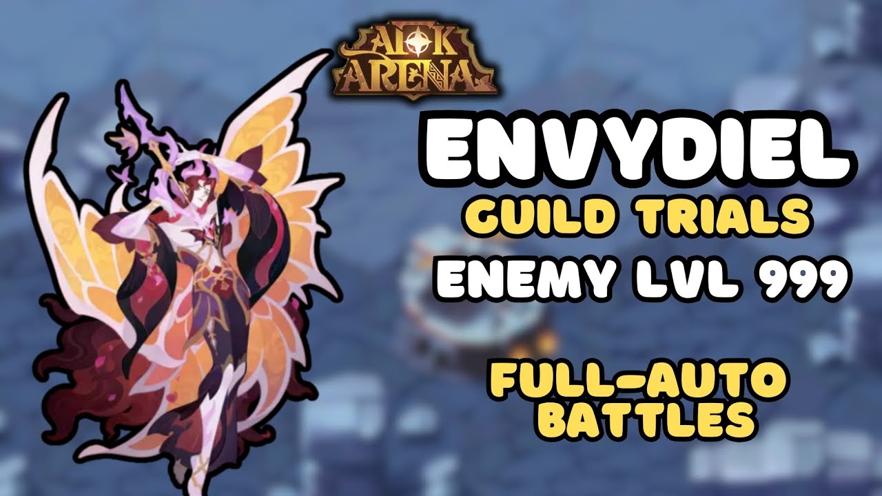 AFK ARENA - ENVYDIEL GUILD TRIALS LEVEL 999 - YouTube