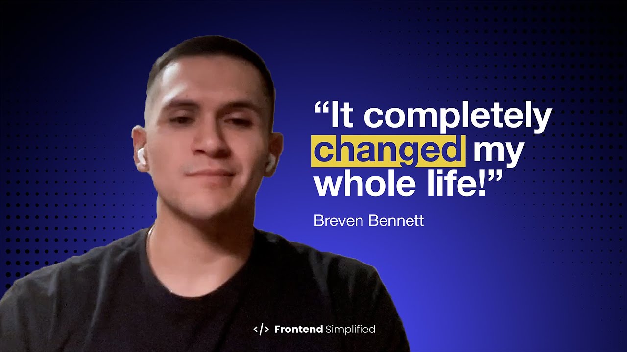 Frontend Simplified Review - How Breven went from bartending to working ...