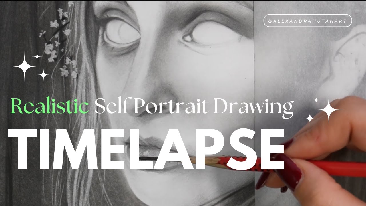 Realistic Self-Portrait Drawing Timelapse - YouTube