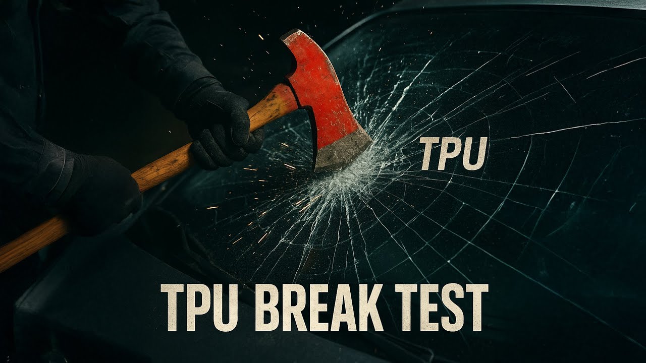 XPEL WPF TPU Glass Break Test – Windshield Protection Film Stress Demo ...