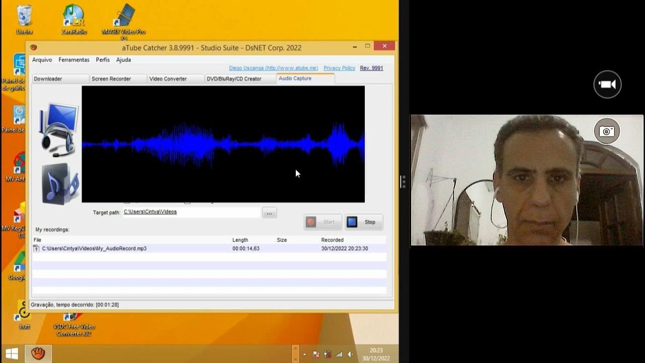 Capturando Áudio no aTube Catcher, programa grátis para trabalhos ...