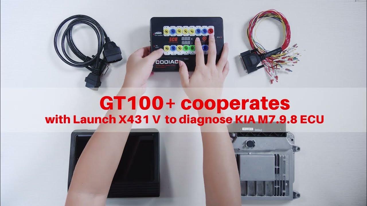 Launch X431 V Pro with Godiag GT100+ to Diagnose KIA M7.9.8 ECU ...