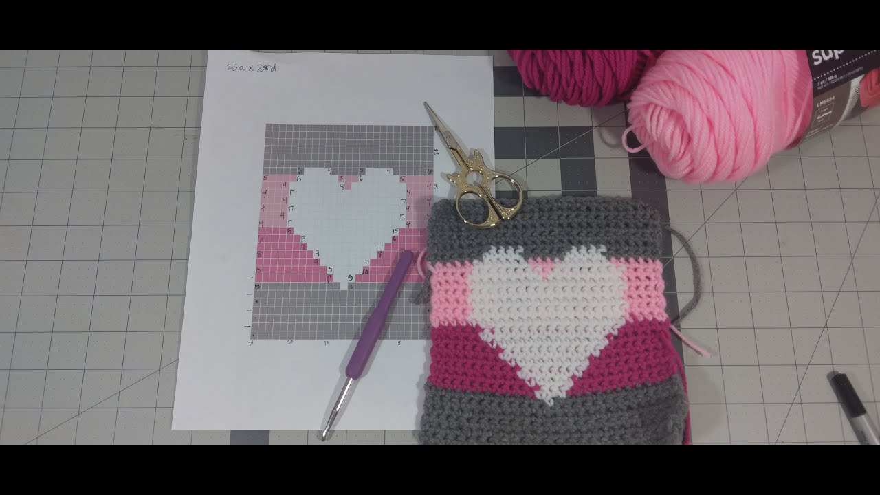 Crochet Colorwork Bag Series #:1 How to Follow a Colorwork/Tapestry ...