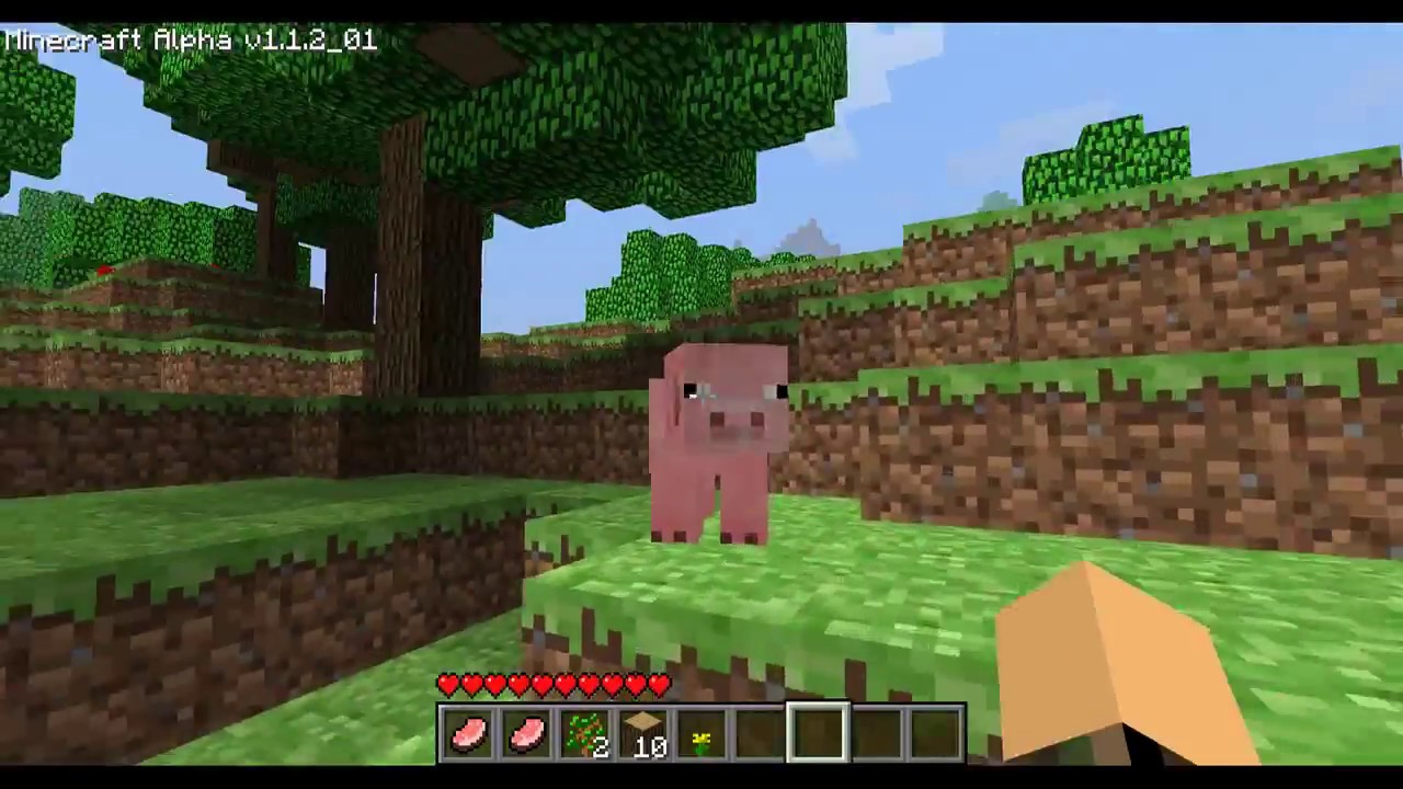 Minecraft Alpha Gameplay - YouTube