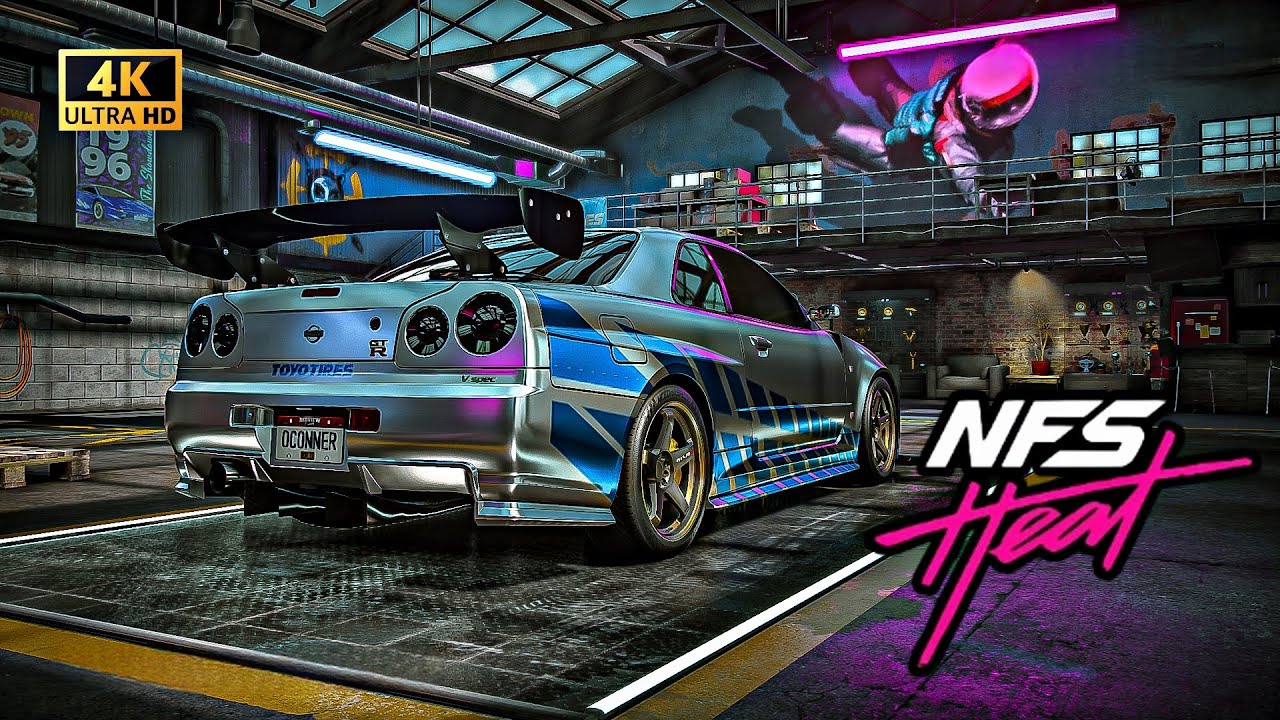 Paul Walker's Nissan Skyline R34 GTR - NFS Heat | Gameplay 4K - YouTube