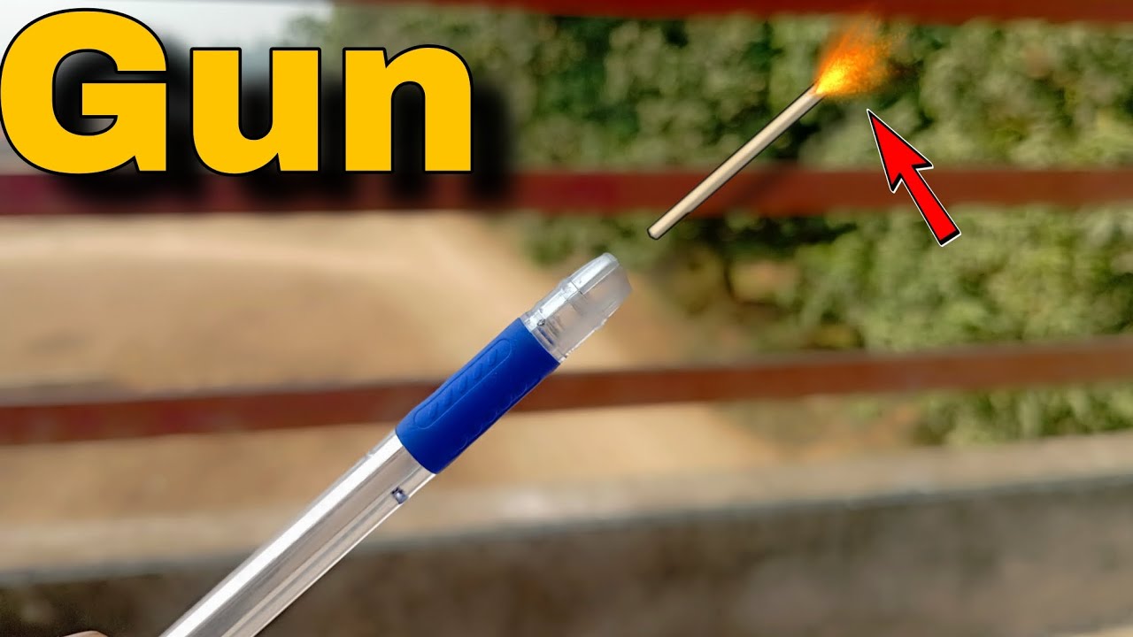 Match stick fire gun | amazing matches rocket | Matchstick rocket fire ...